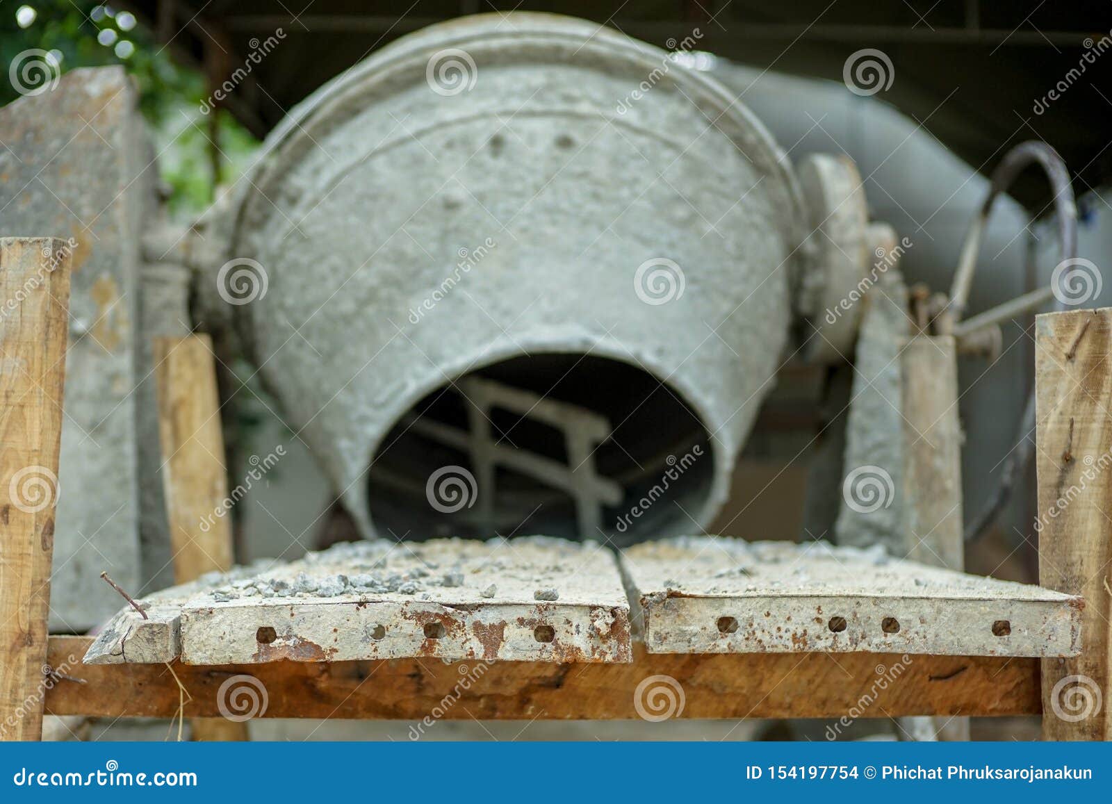 Selective Focus on Group of Crashed Stones on the Steel Plate with ...