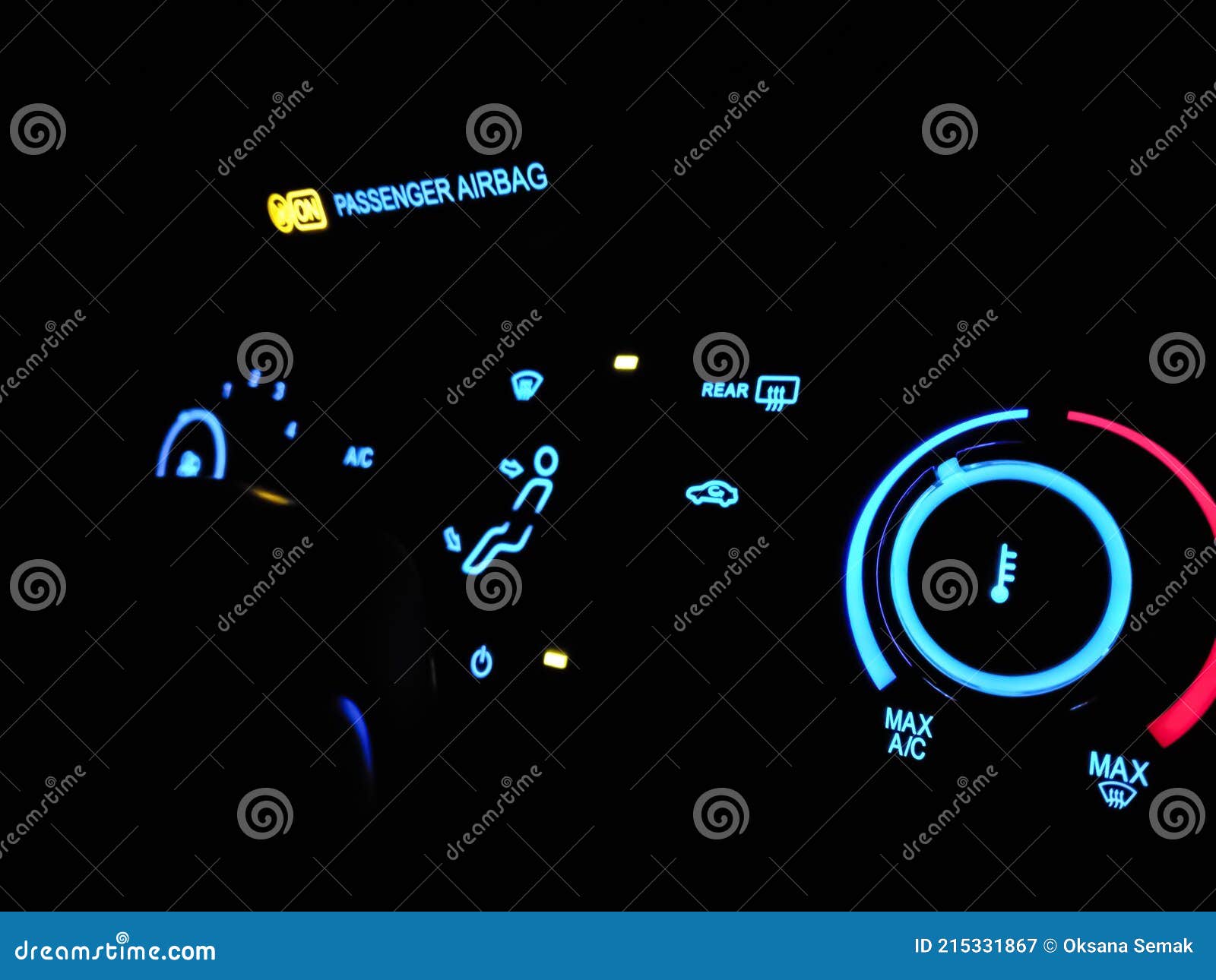 Car Neon Dashboard Gauges Royalty-Free Stock Photography ...