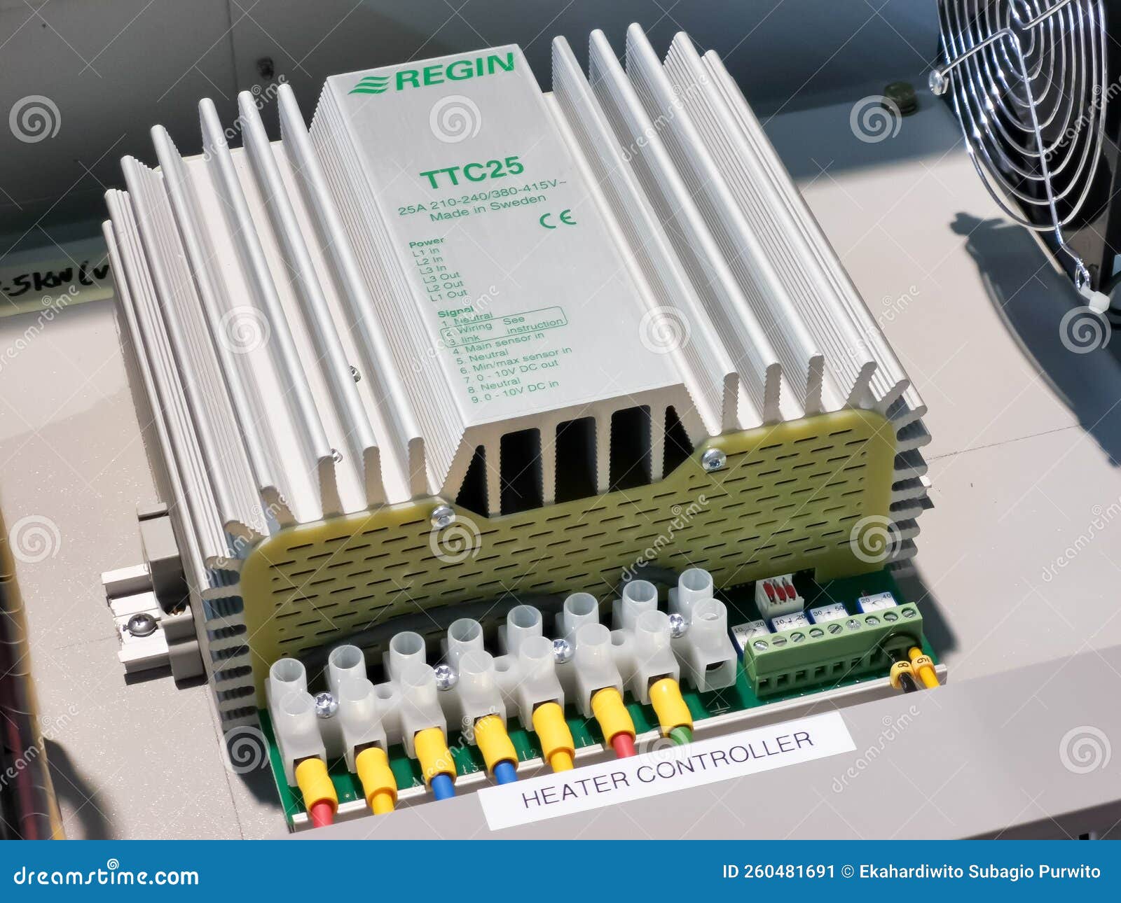 Selective Focus Image of Electric Heating Controller in Electrical ...