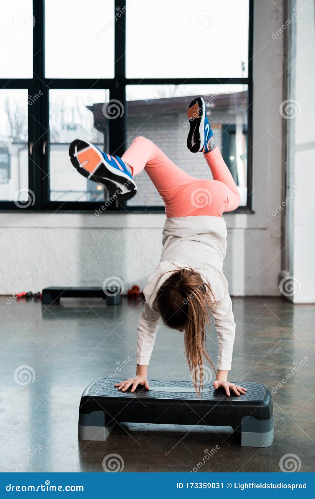 Selective Focus of Kid Doing Handstand Stock Image - Image of ...