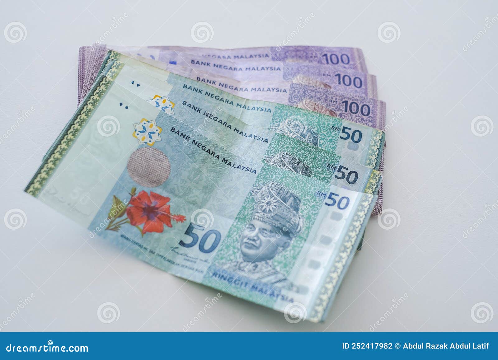 Selective Focus at Malaysia Banknotes Money, Ringgit Malaysia or ...