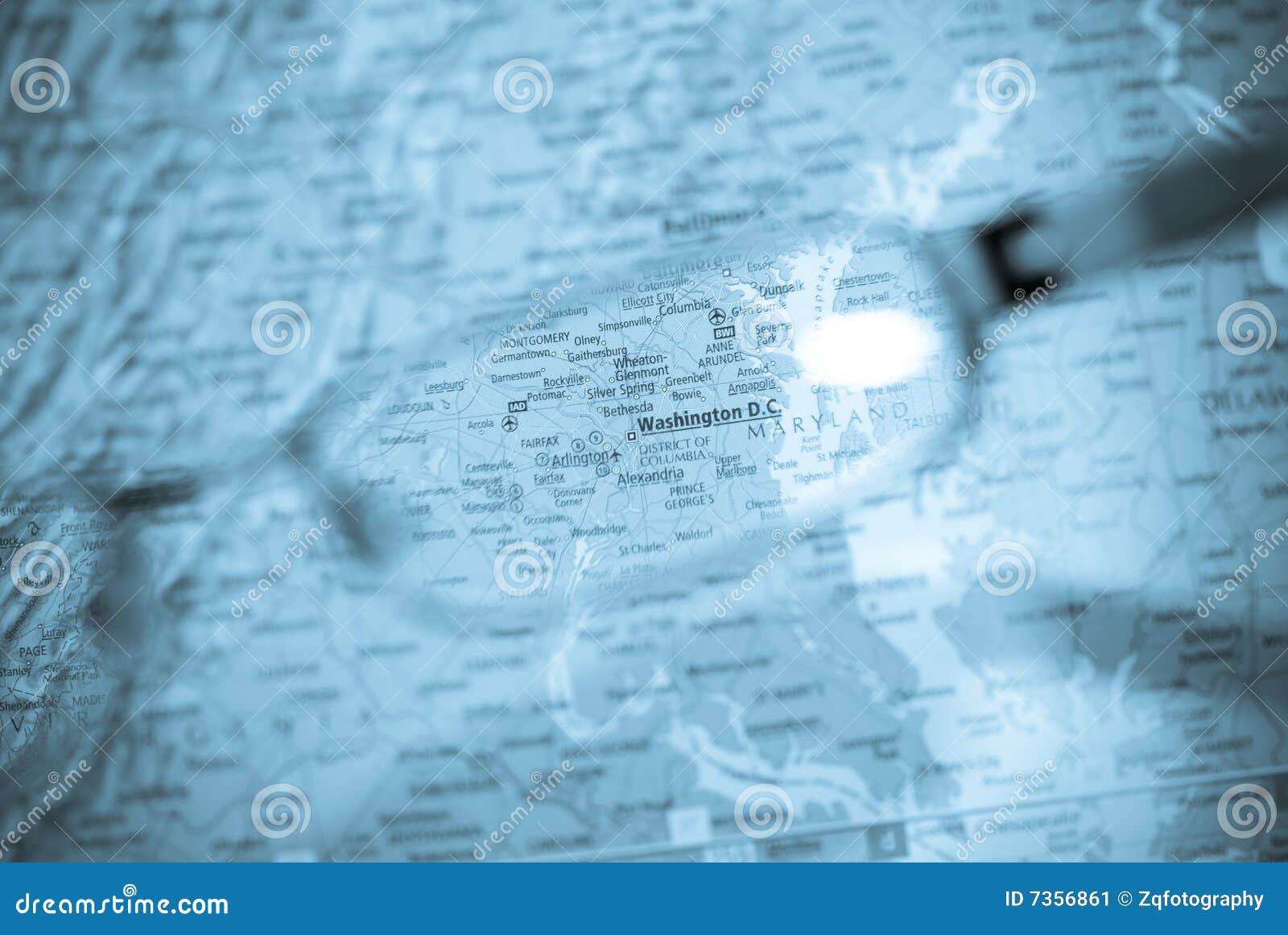 Selective Focus on Map of USA Stock Image - Image of exploration, high ...