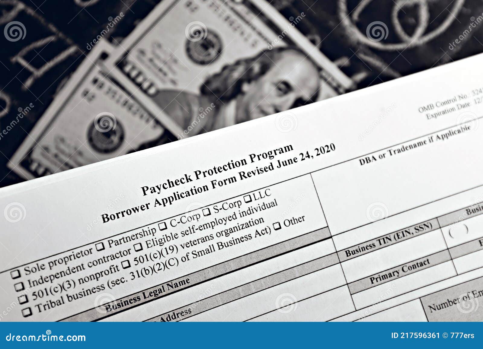 Selective Focus Monochrome Photo of Paycheck Protection Program ...