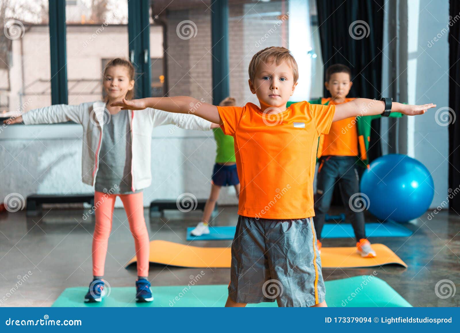 Selective Focus of Multicultural Children Doing Stock Photo - Image of ...