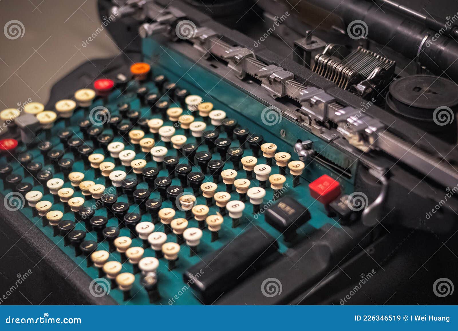 Selective Focus, Old Calculating Machine, or Mechanical Calculator at ...
