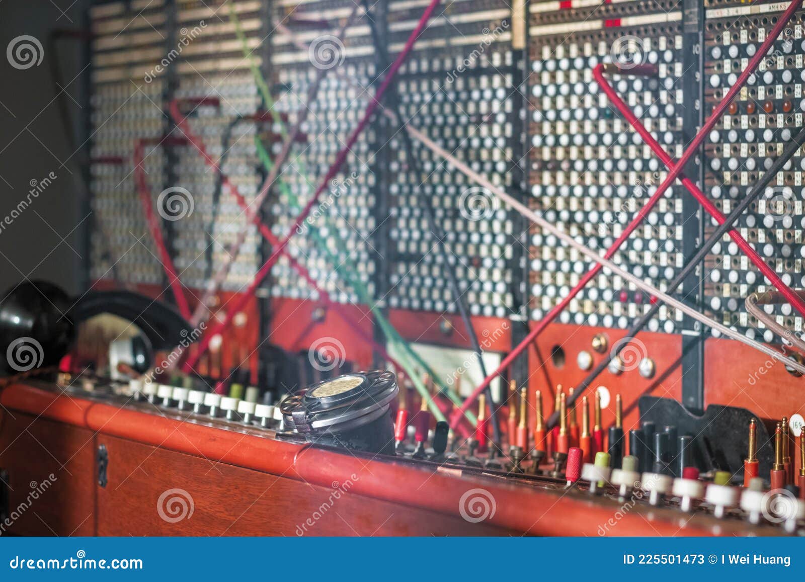 Old Fashioned Manual Telephone Exchange Switchboard in London Science ...