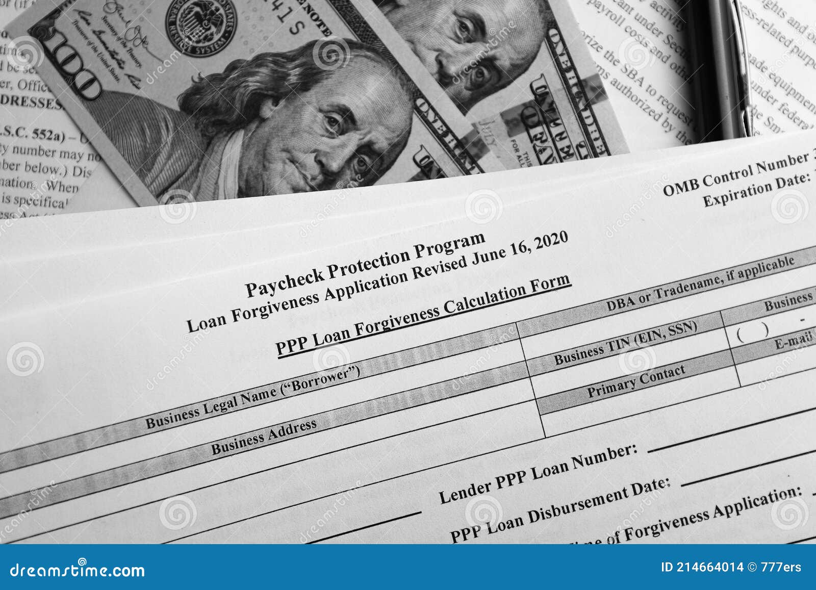 Selective Focus Photo of Paycheck Protection Program Loan Forgiveness Application Form Revised ...