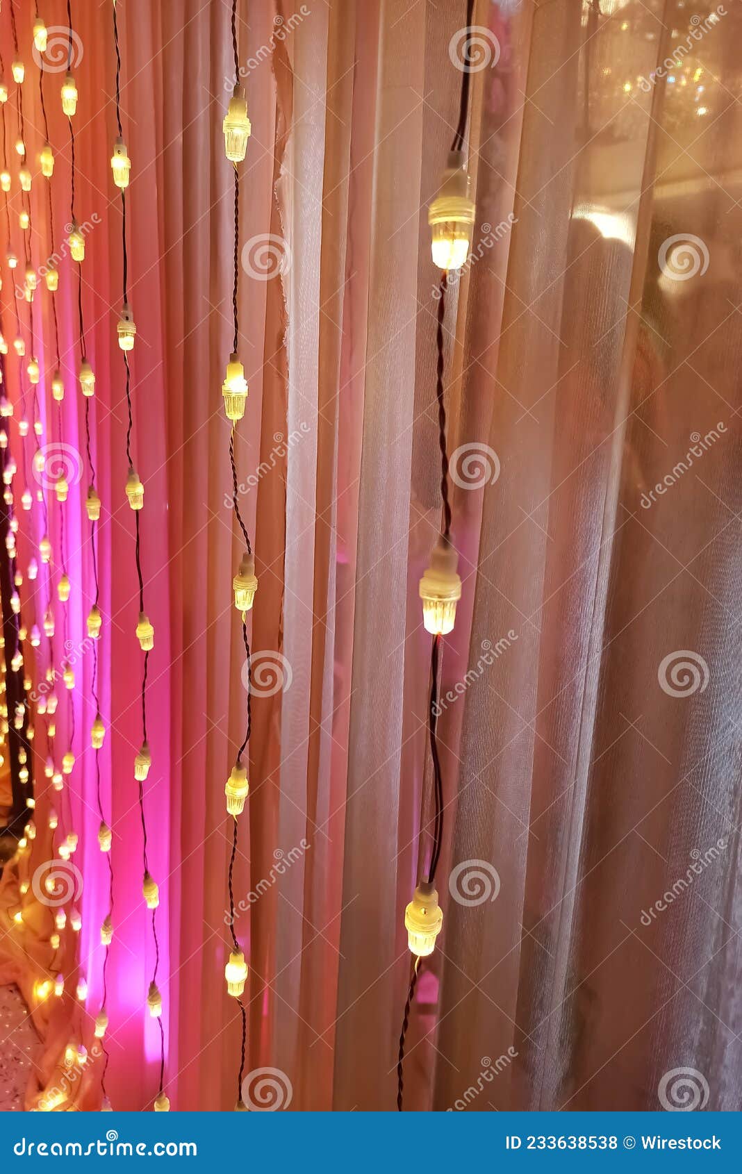 Selective Focus Picture of a Serial LED Light or String LED Lights ...