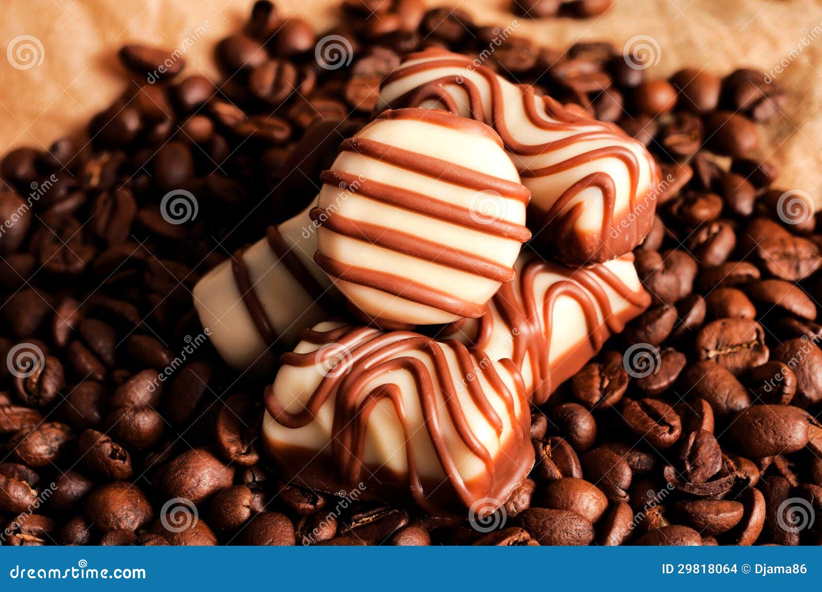 Coffee praline stock photo. Image of dust, dessert, foodstuff - 29818064