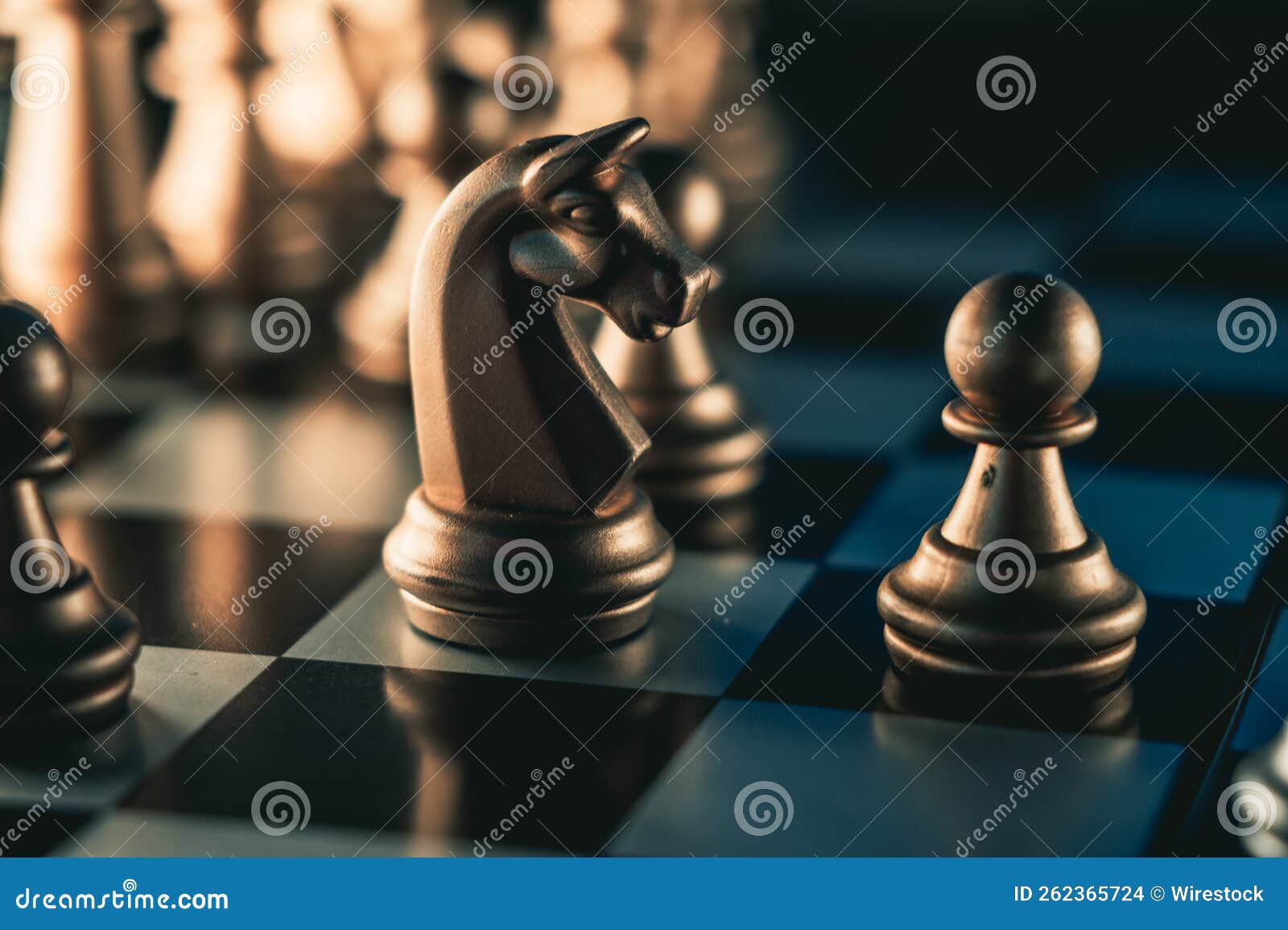 Selective Focus Shot of Chess Pieces on the Board Stock Photo - Image ...