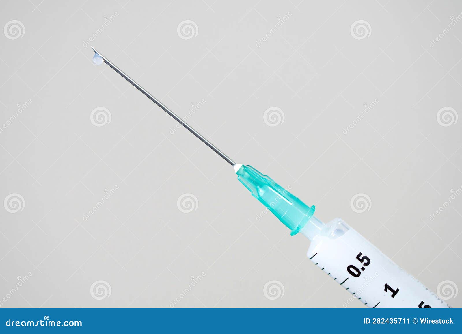 Selective Focus Shot of Details on a Medical Syringe Stock Image ...