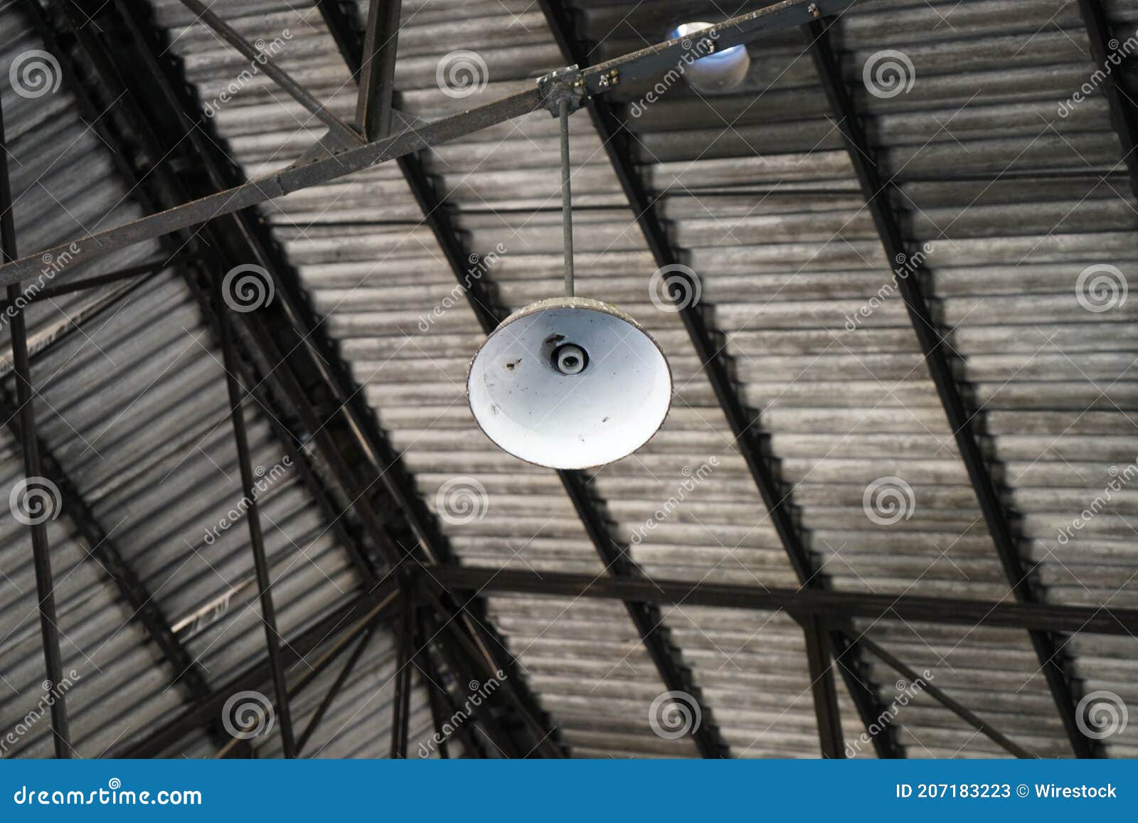 Selective Focus Shot of Hanging Lighting Fixture Stock Image - Image of ...