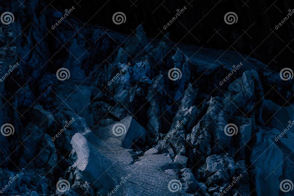 Selective Focus Shot of Rocks and Cliffs in the Snowy Mountains at ...