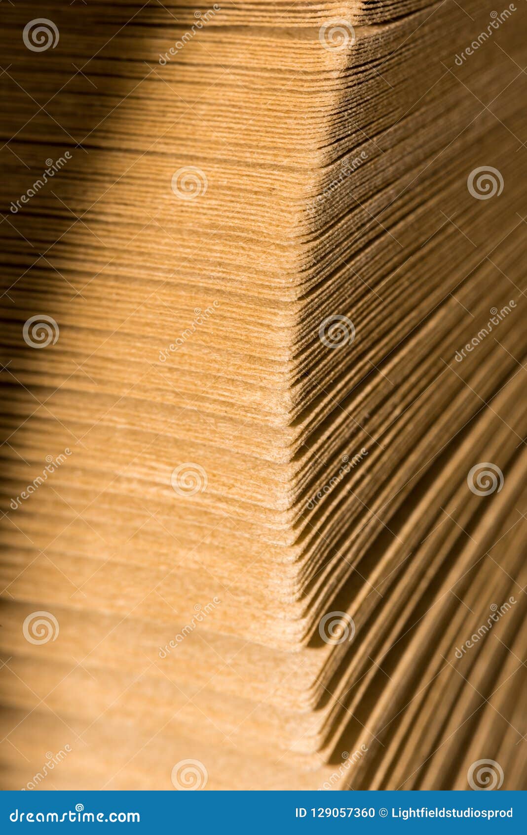 Selective Focus of Stack of Cardboard Stock Photo - Image of ...