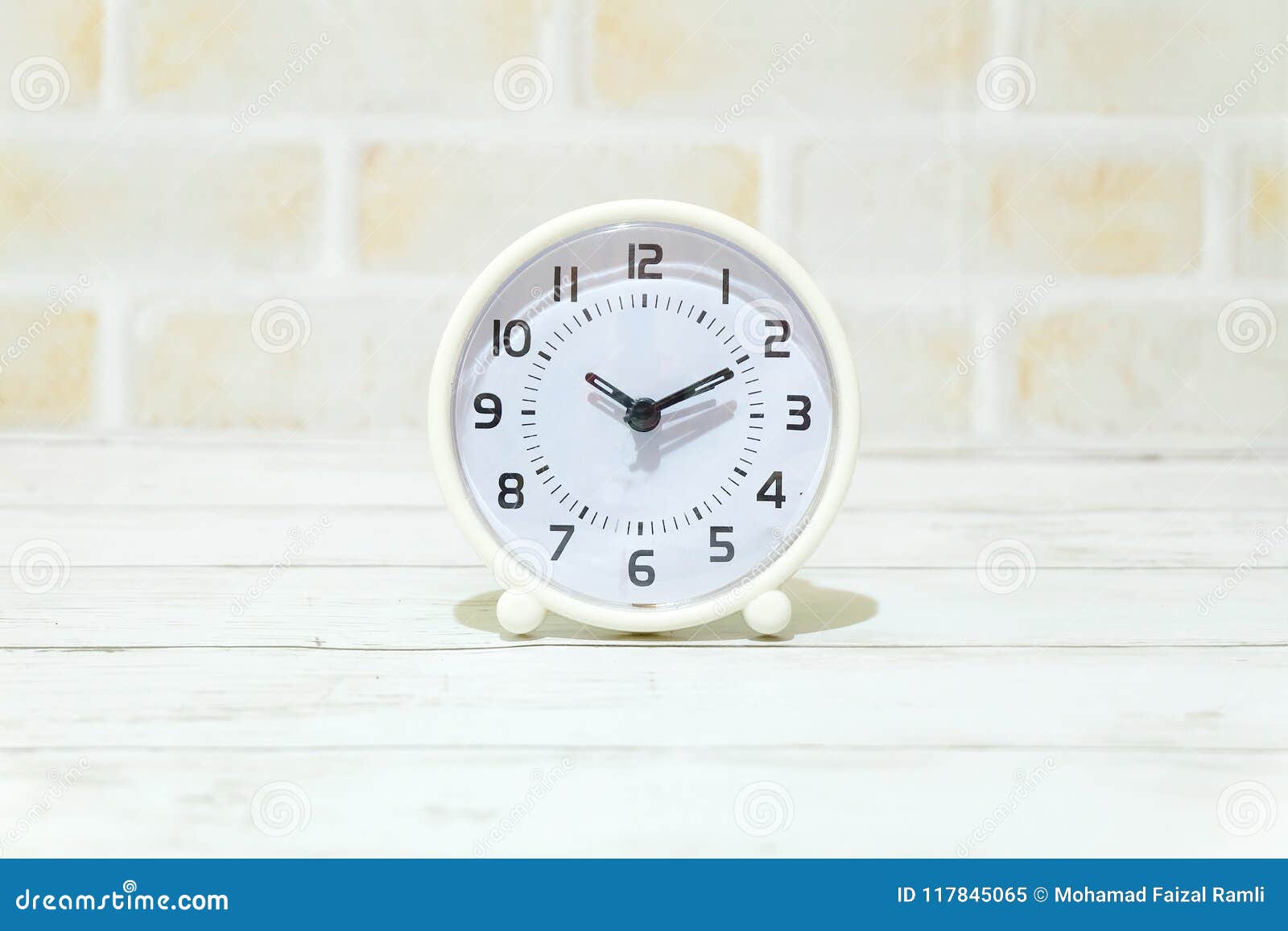 Selective Focus of Table Clock Showing Time Ten Past Ten Stock Image ...