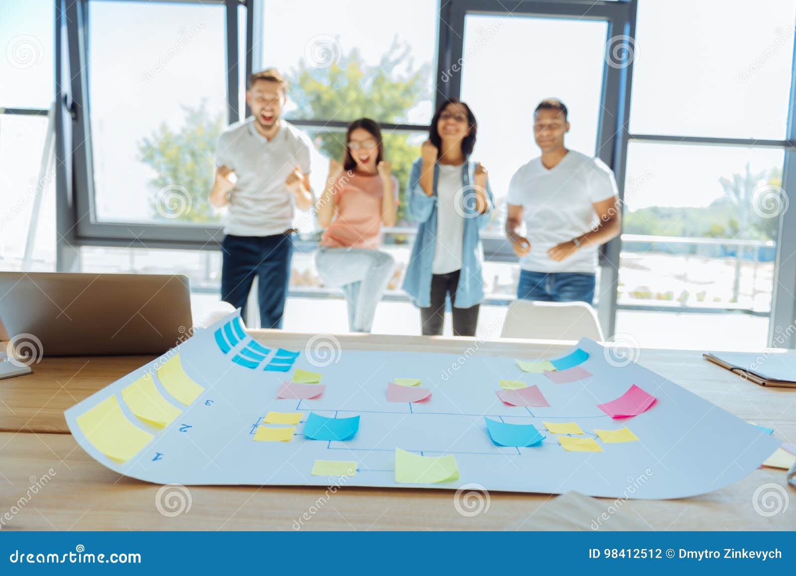 Selective Focus of a Team Project Stock Photo - Image of colleagues ...