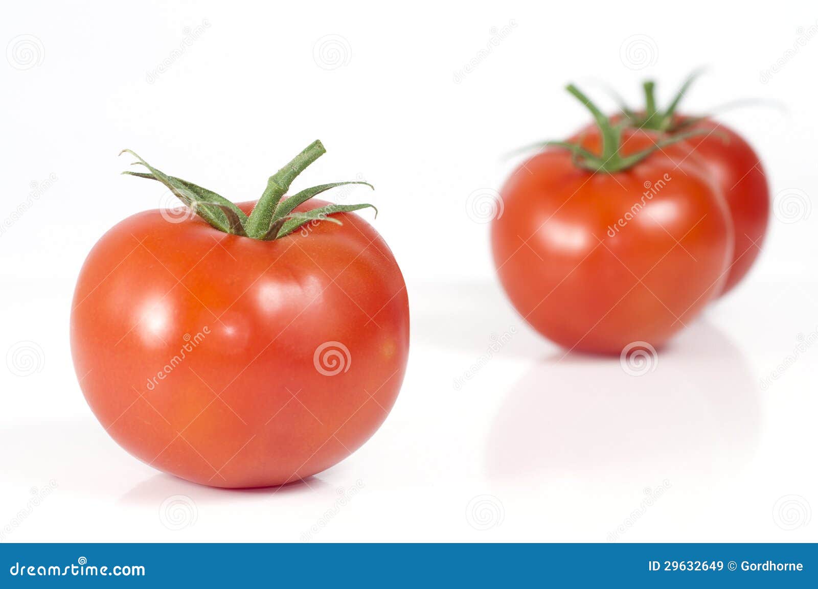 Selective Focus on a Tomato Stock Image - Image of white, color: 29632649