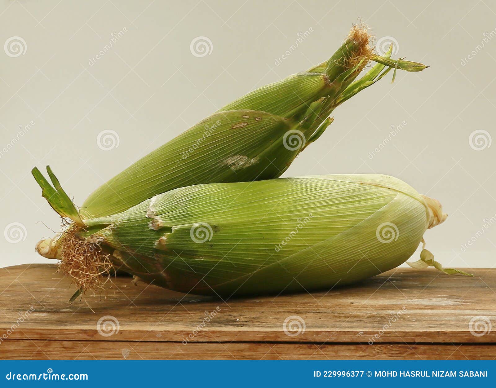 Two Corns on a Cutting Board Stock Image - Image of brown, white: 229996377