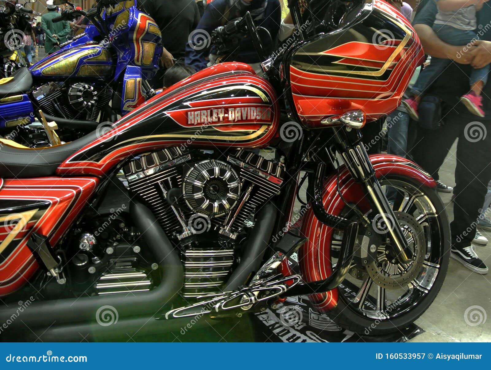 Selective Focused on a High Performance Motorcycle Engine. Editorial ...