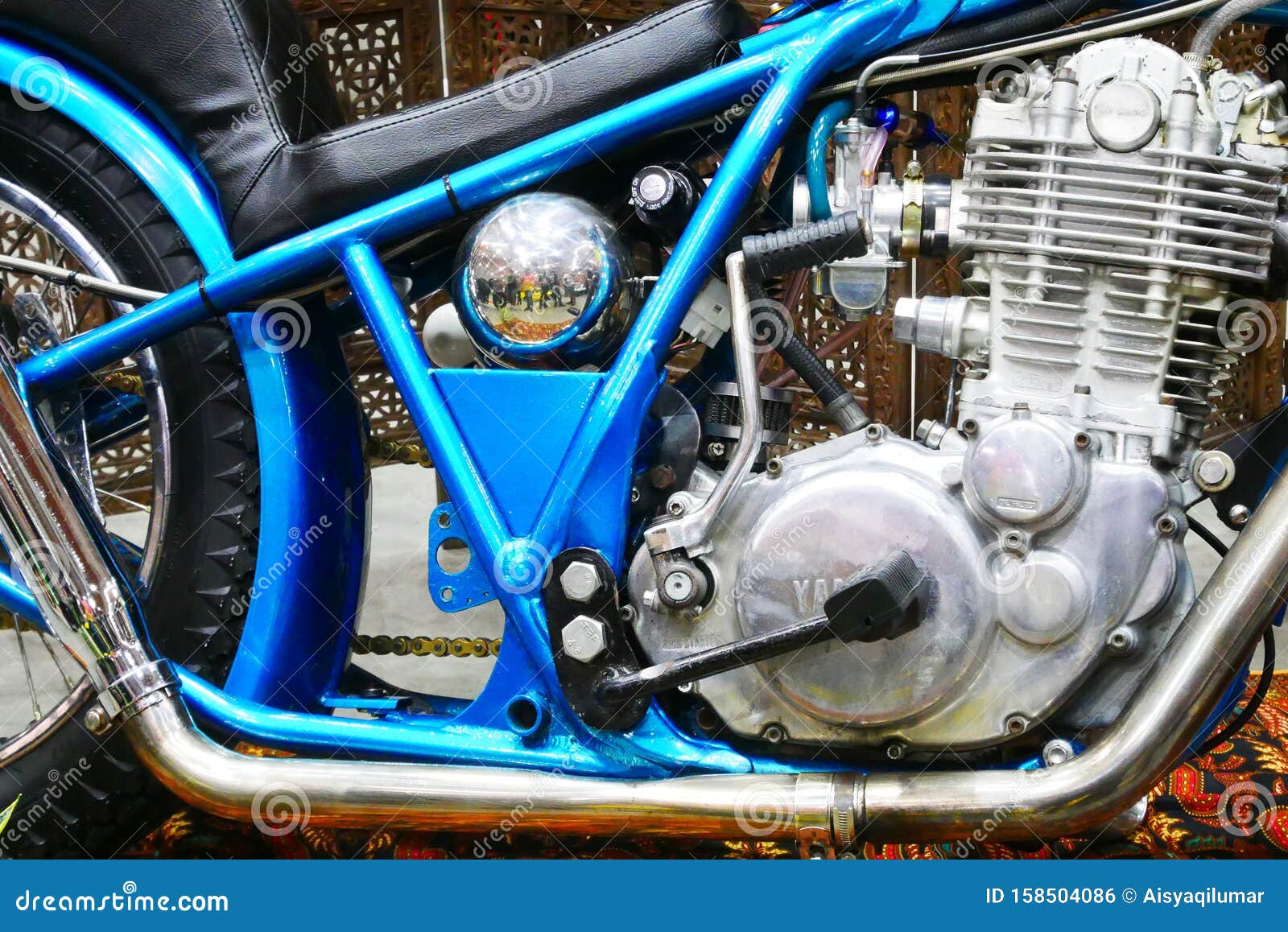 Selective Focused on a High Performance Motorcycle Engine. Editorial ...