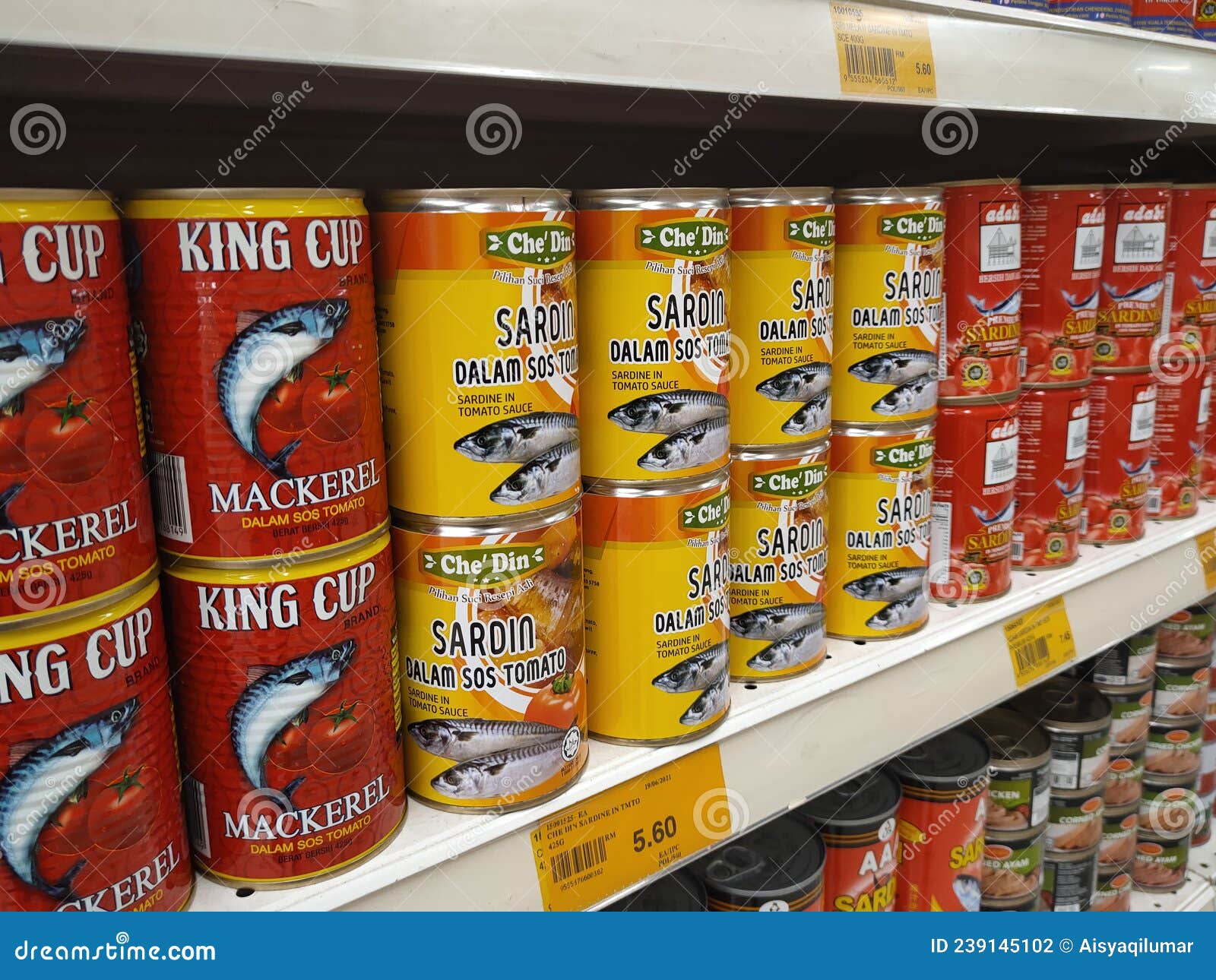 Selective Focused on Sardine Fish Can. the Fish Has Been Processed ...