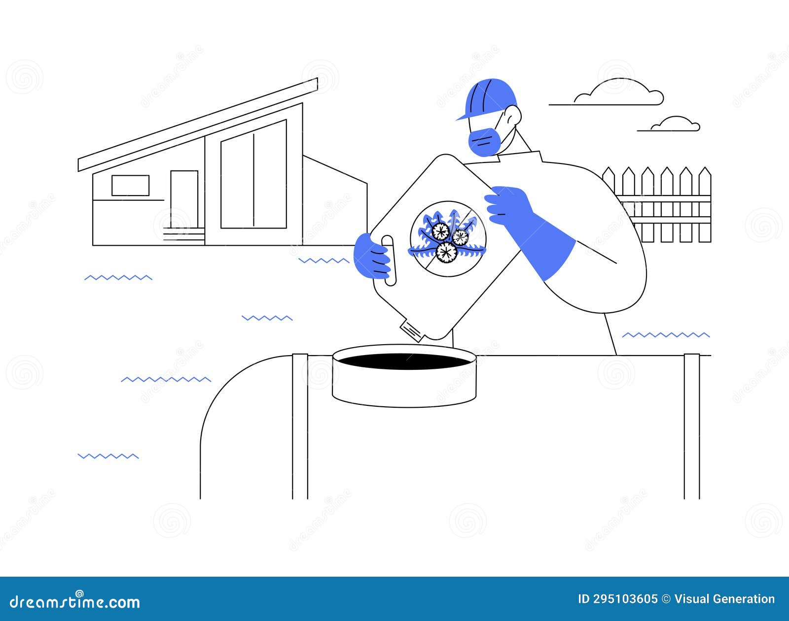 Selective Herbicides Isolated Cartoon Vector Illustrations ...