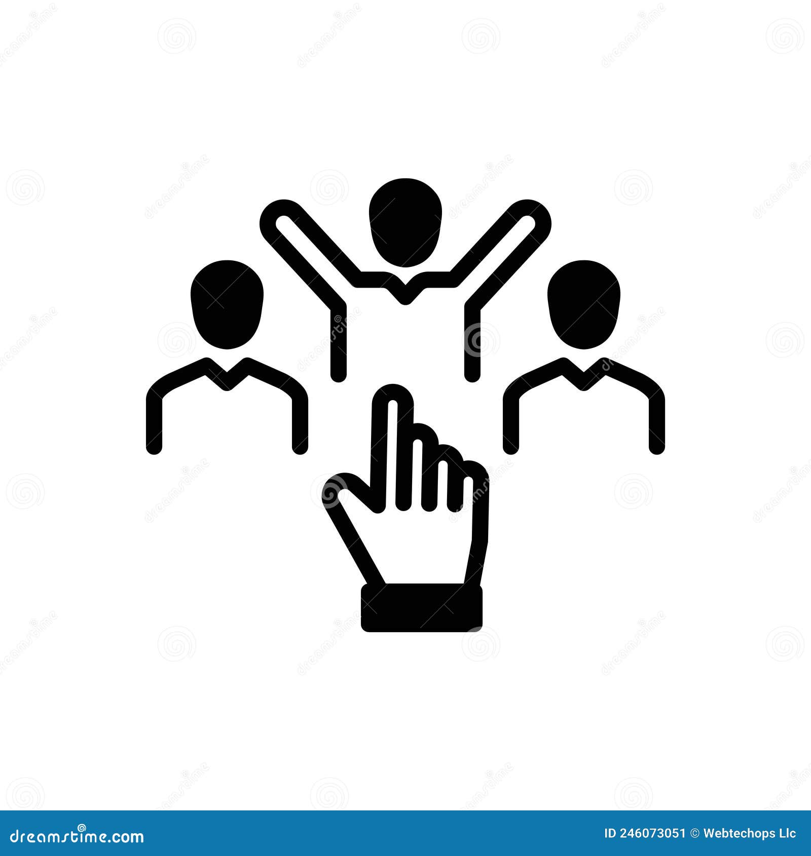 Black Solid Icon for Selective, Judicious and Choose Stock Vector ...