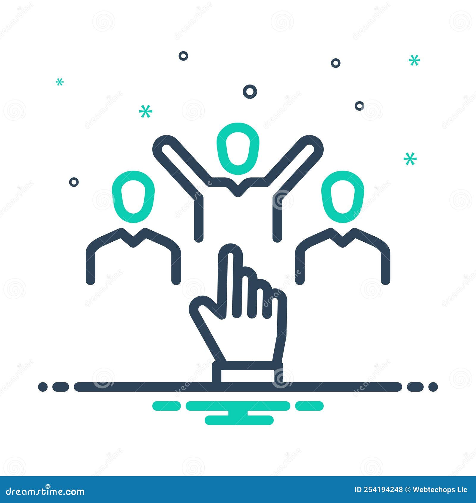 Mix Icon for Selective, Choosy and Judicious Stock Illustration ...