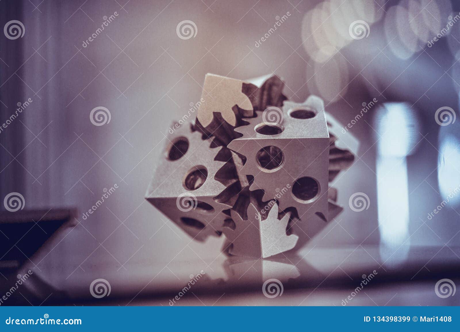 Selective Laser Melting. Object Printed on Metal 3d Printer Clos Stock ...