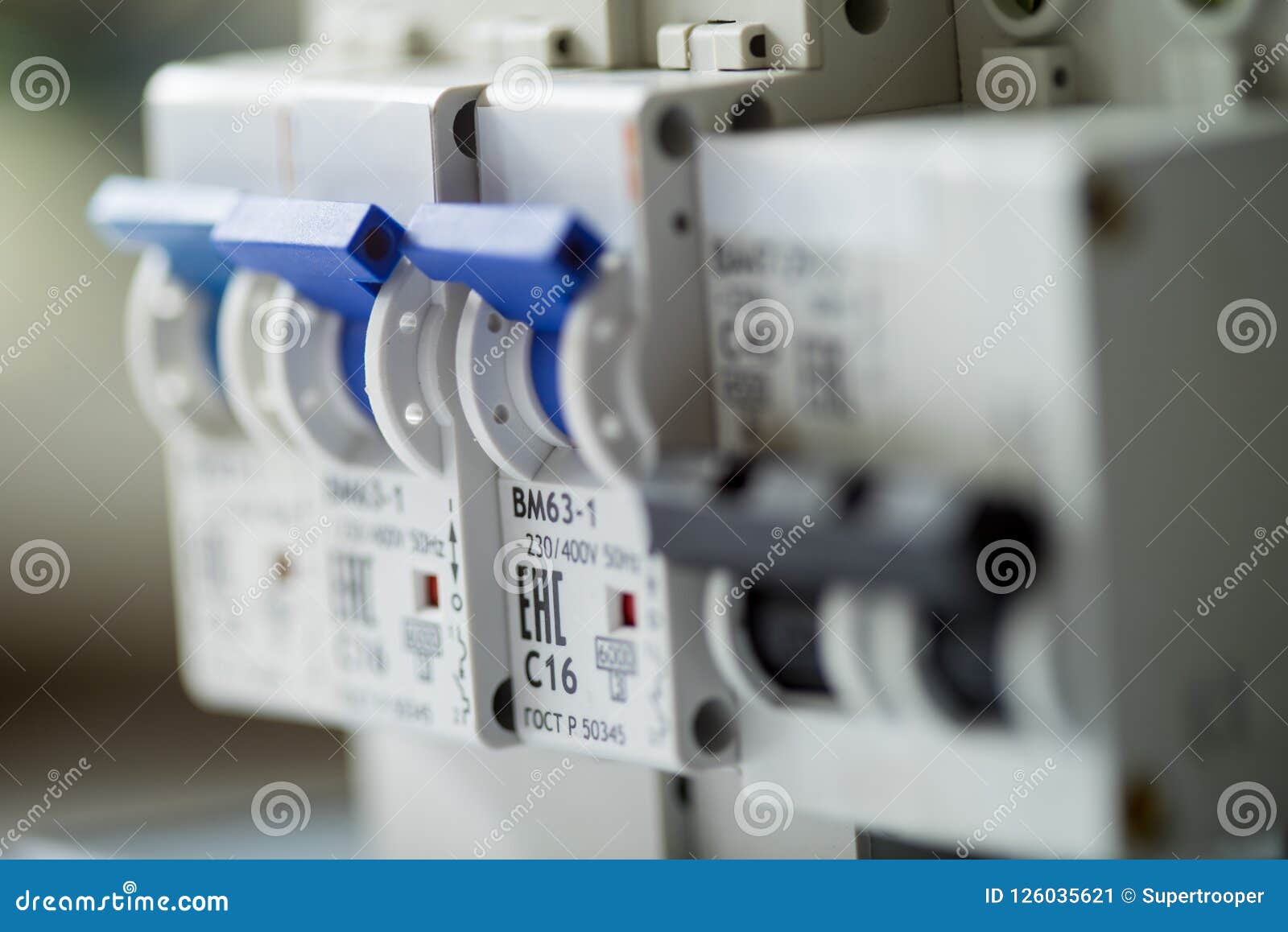 Selective Main Circuit Breaker Close Up Editorial Photo - Image of ...