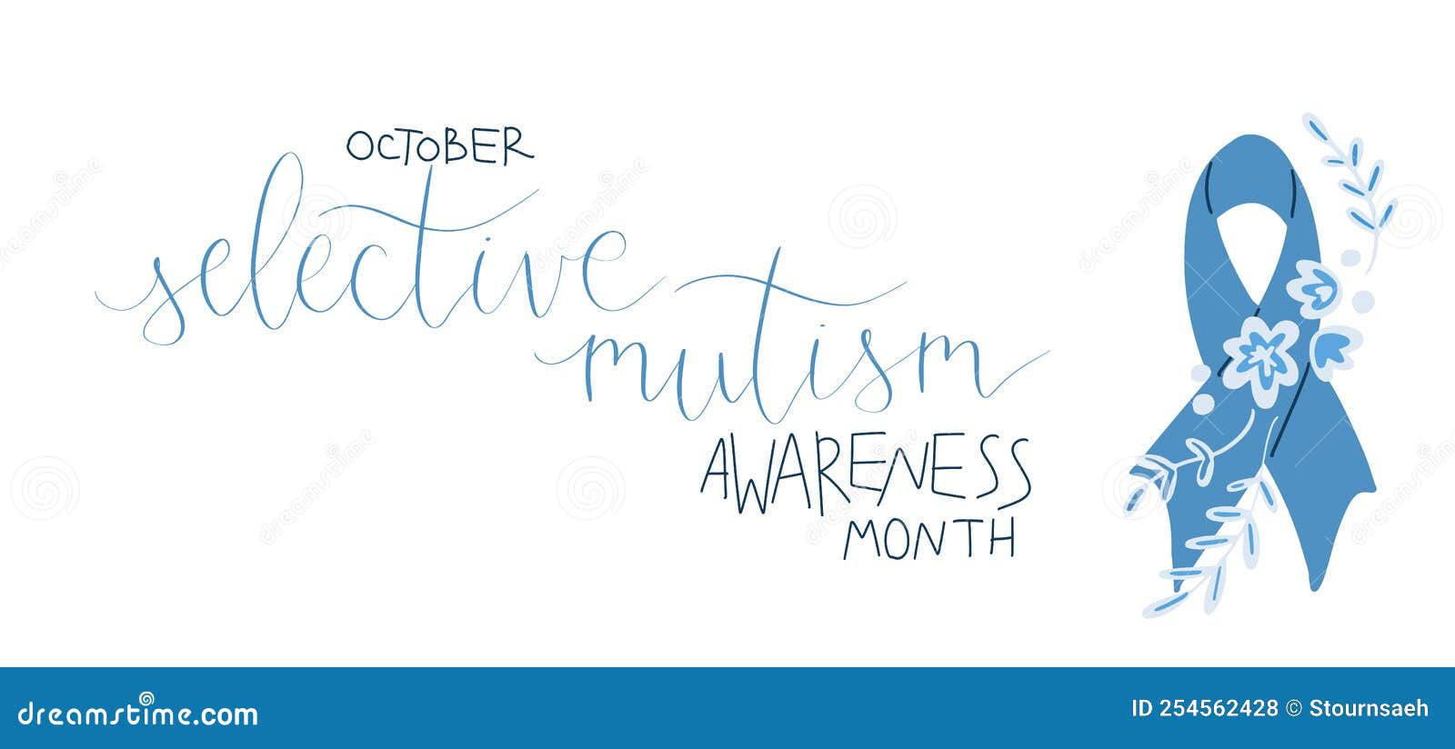 Selective Mutism Awareness Month October Promotion Banner Template with ...