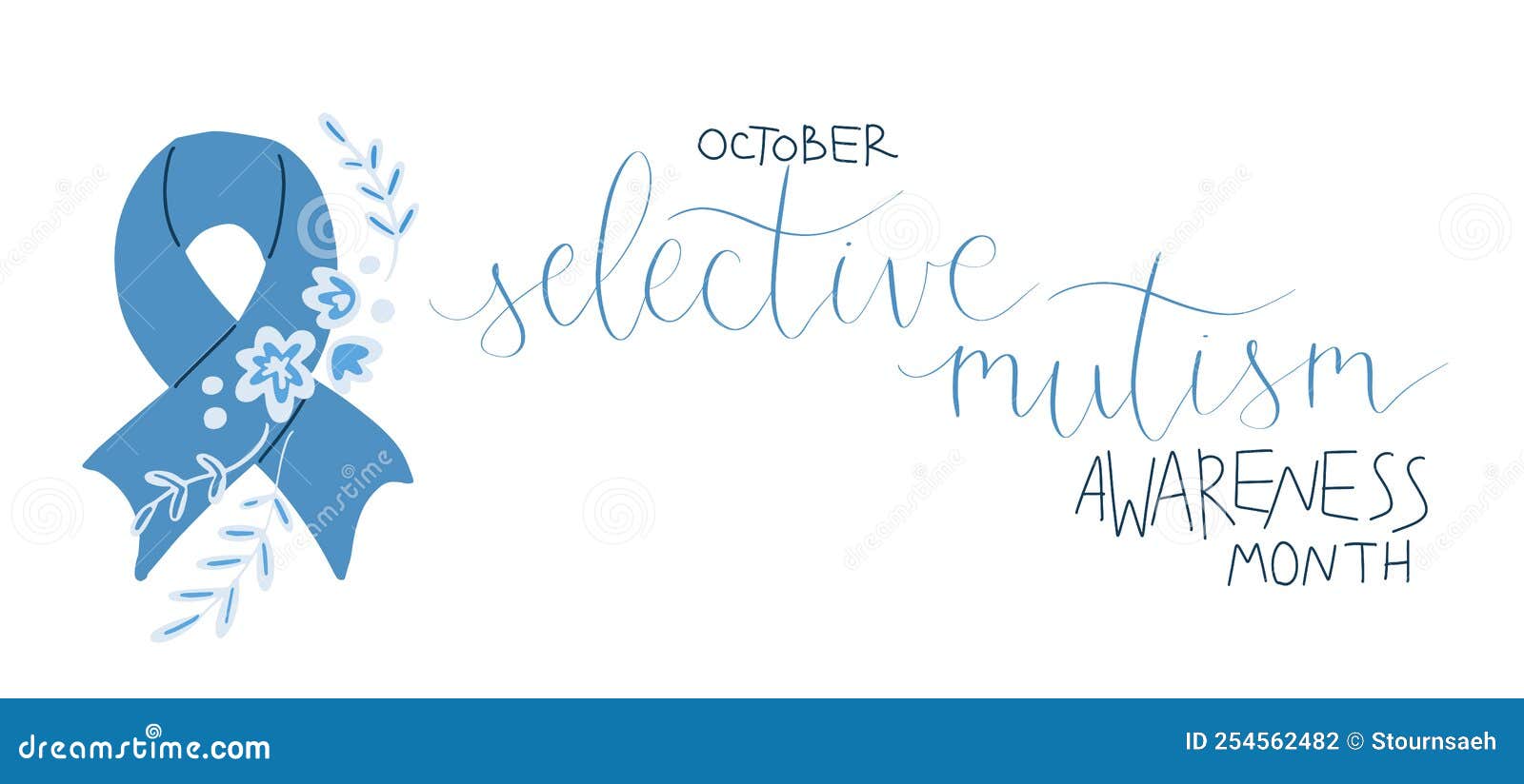 Selective Mutism Awareness Month October Promotion Banner Template with ...