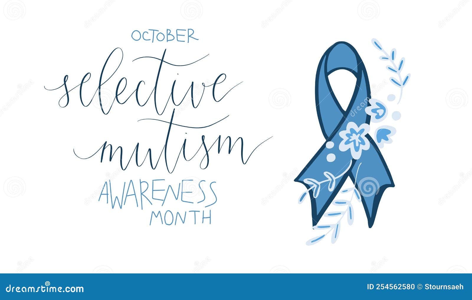 Selective Mutism Awareness Month October Promotion Banner Template with ... Selective Mutism Awareness Month October Promotion Banner Template with ...