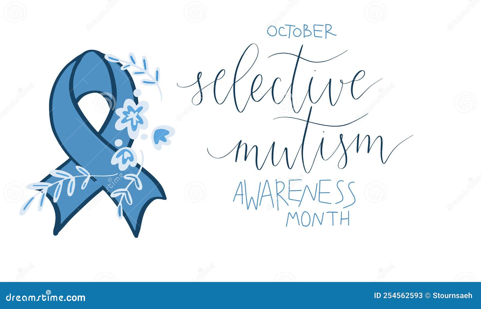 Selective Mutism Awareness Month October Promotion Banner Template with ...