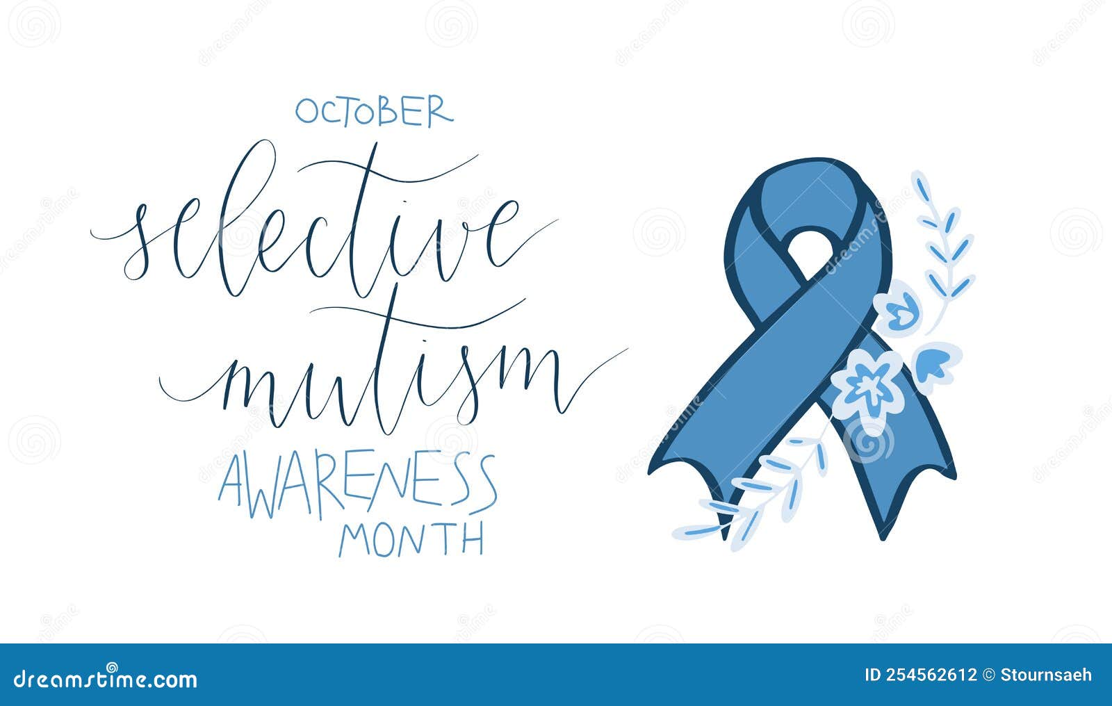 Selective Mutism Awareness Month October Promotion Banner Template with ...