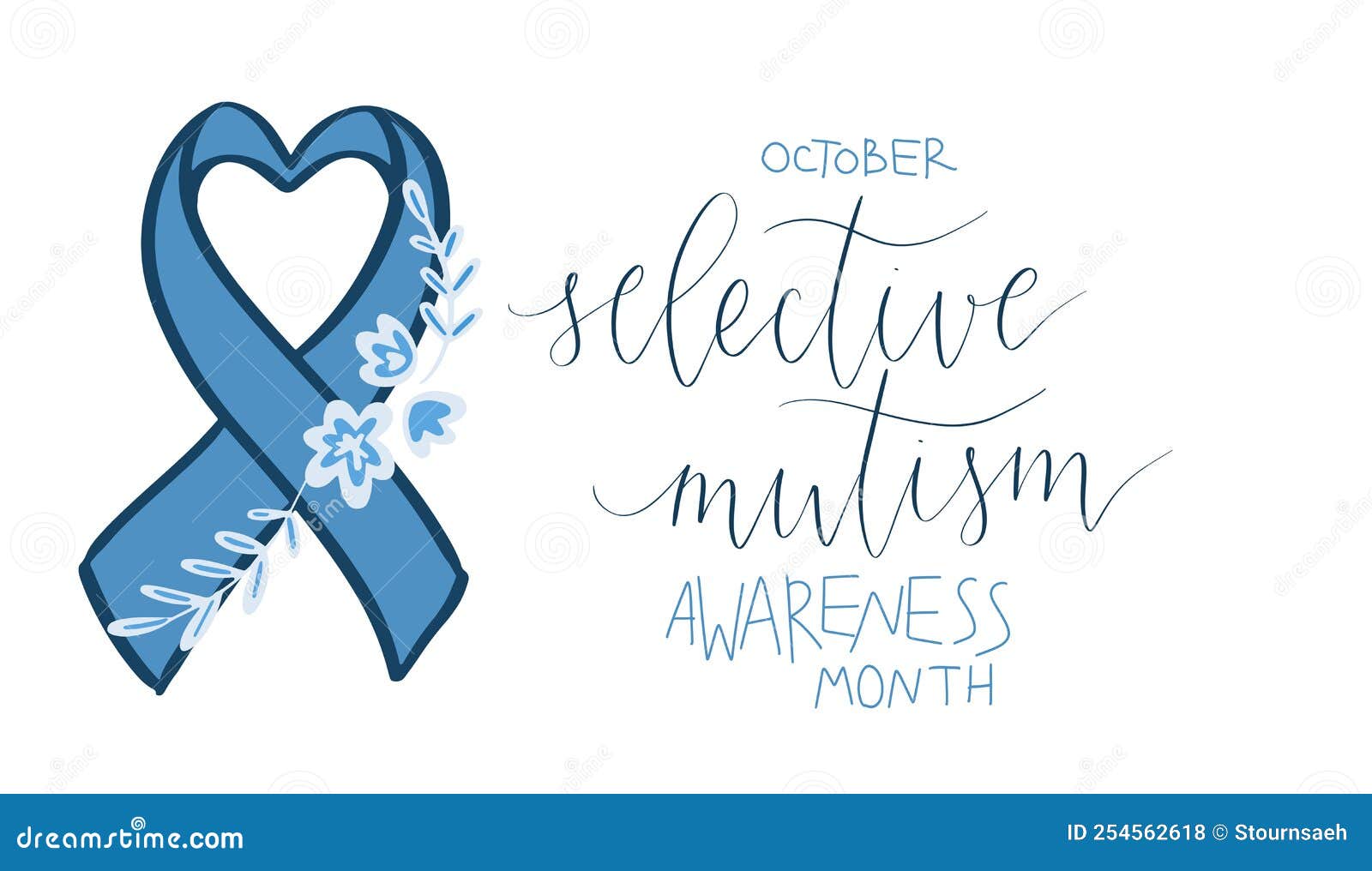 Selective Mutism Awareness Month October Promotion Banner Template with ...
