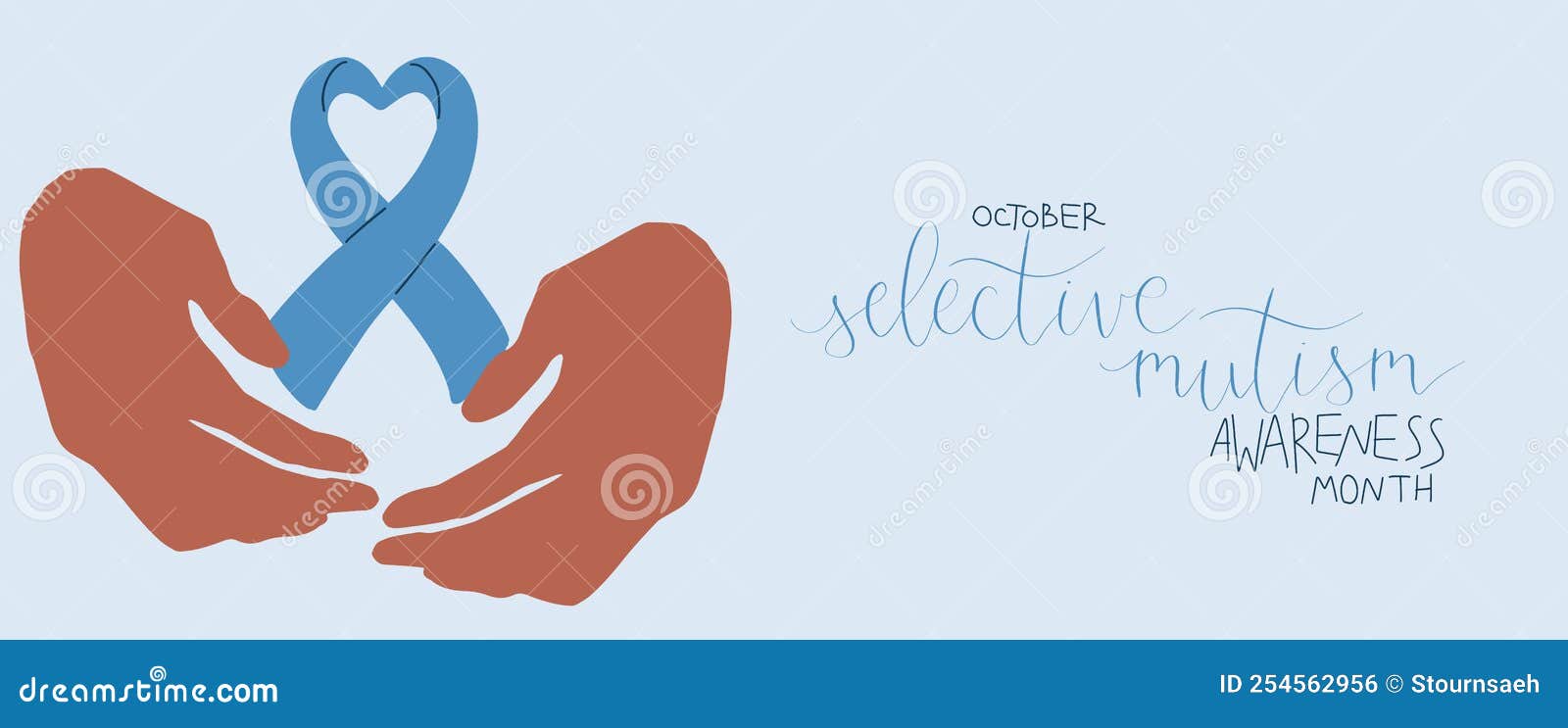 Selective Mutism Awareness Month October Promotion Banner Template with ... Selective Mutism Awareness Month October Promotion Banner Template with ...