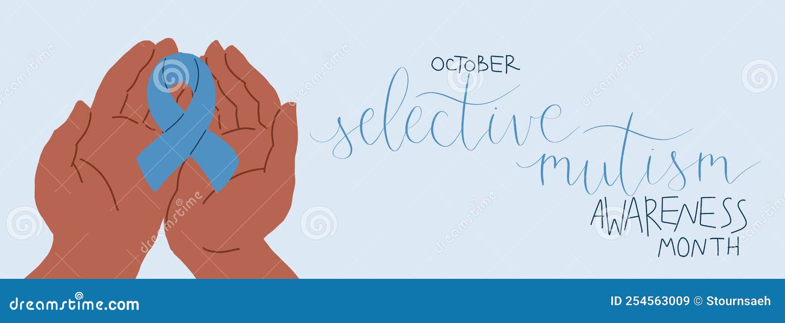 Selective Mutism Awareness Month October Promotion Banner Template with ...