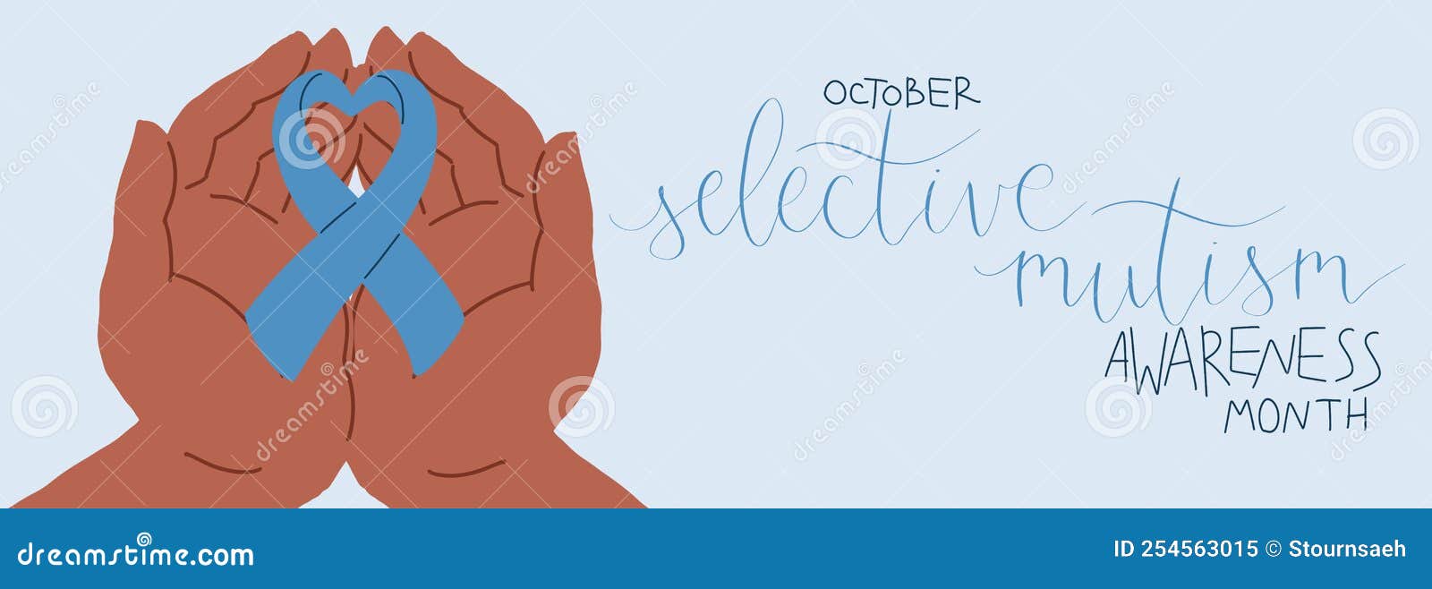 Selective Mutism Awareness Month October Promotion Banner Template with ... Selective Mutism Awareness Month October Promotion Banner Template with ...