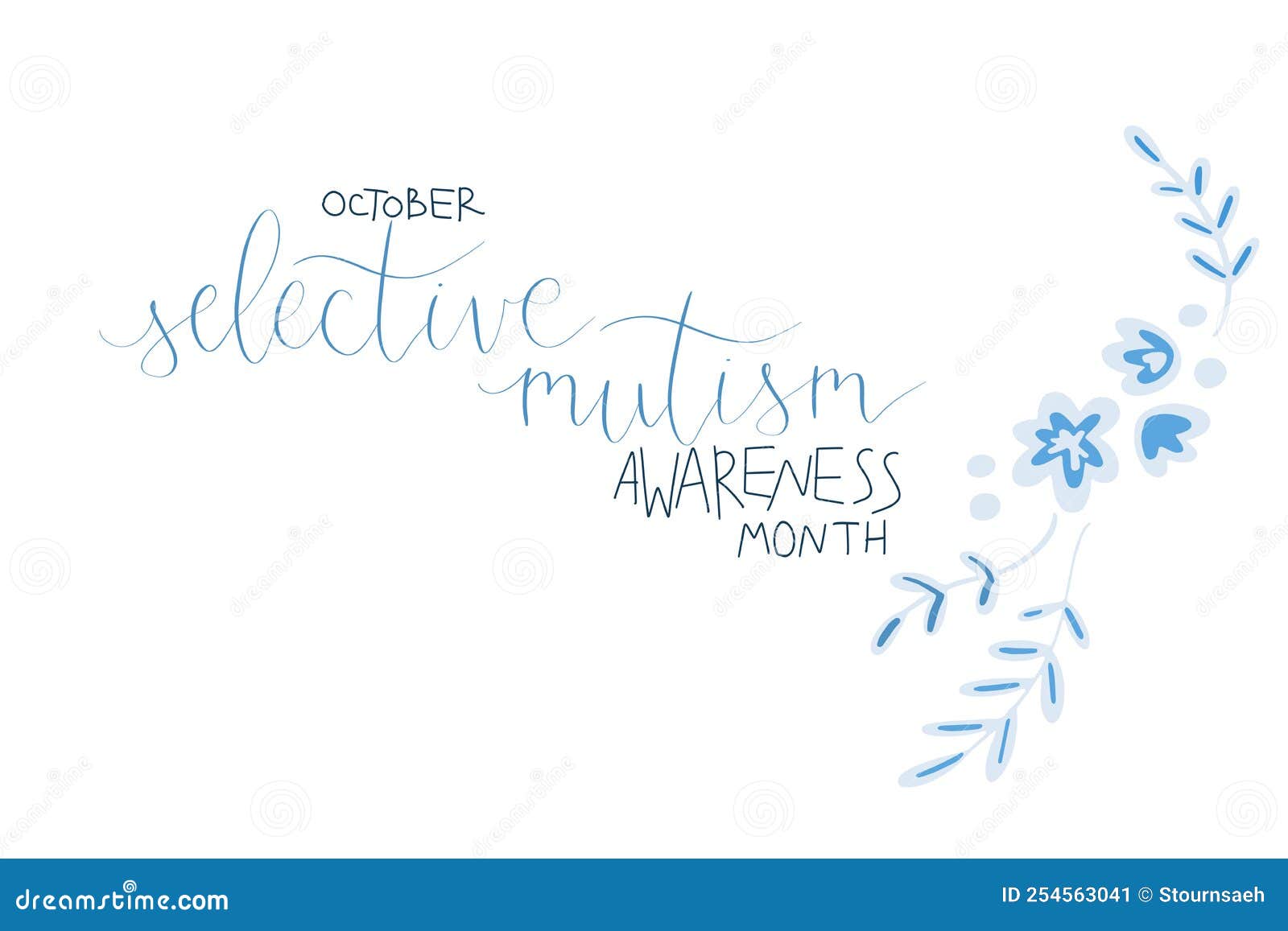 Selective Mutism Awareness Month October Promotion Banner Template with ...