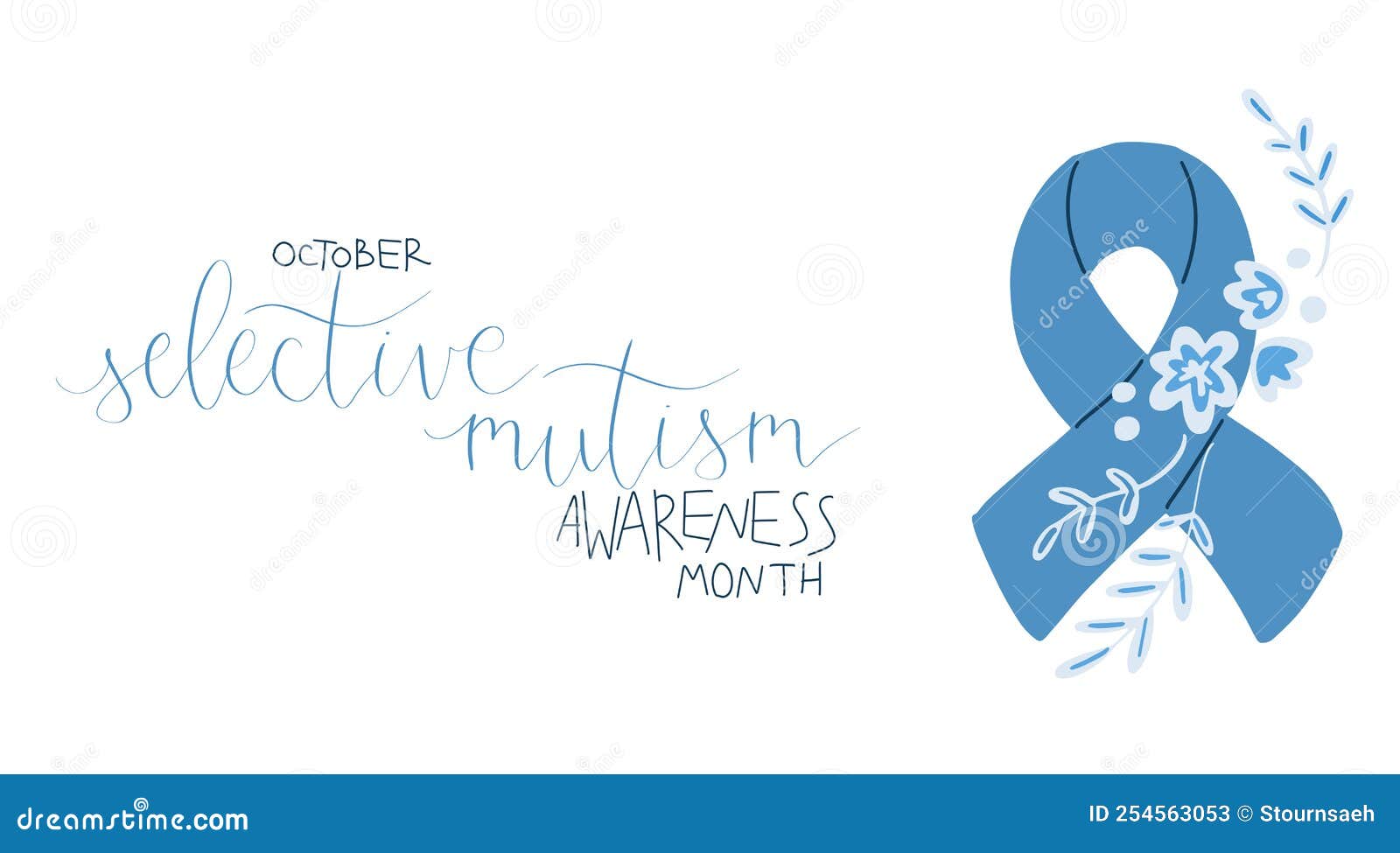 Selective Mutism Awareness Month October Promotion Banner Template with ...