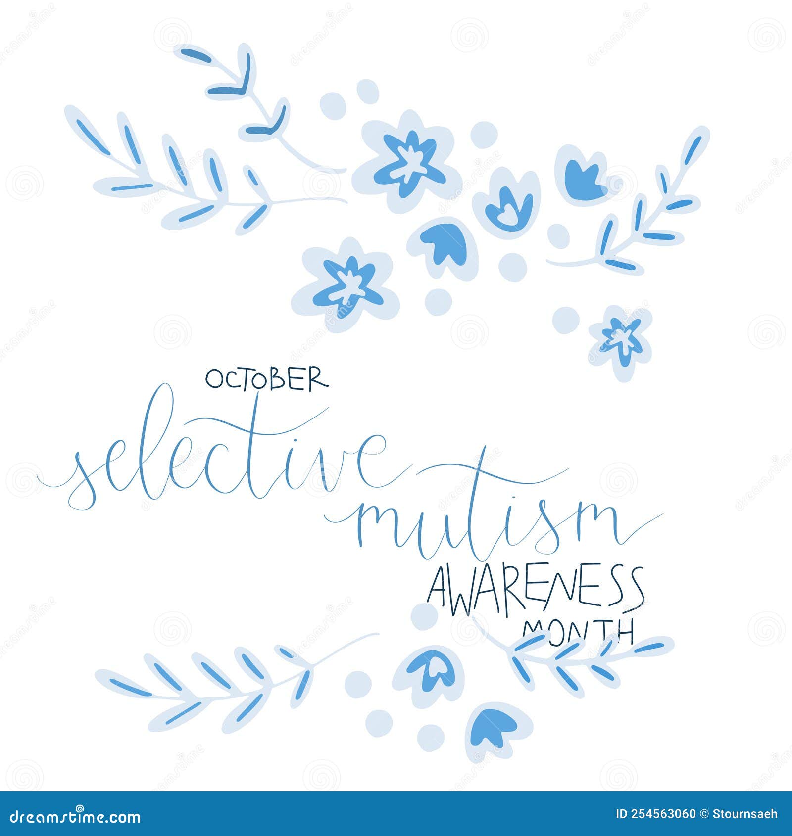 Selective Mutism Awareness Month October Promotion Banner Template with ...