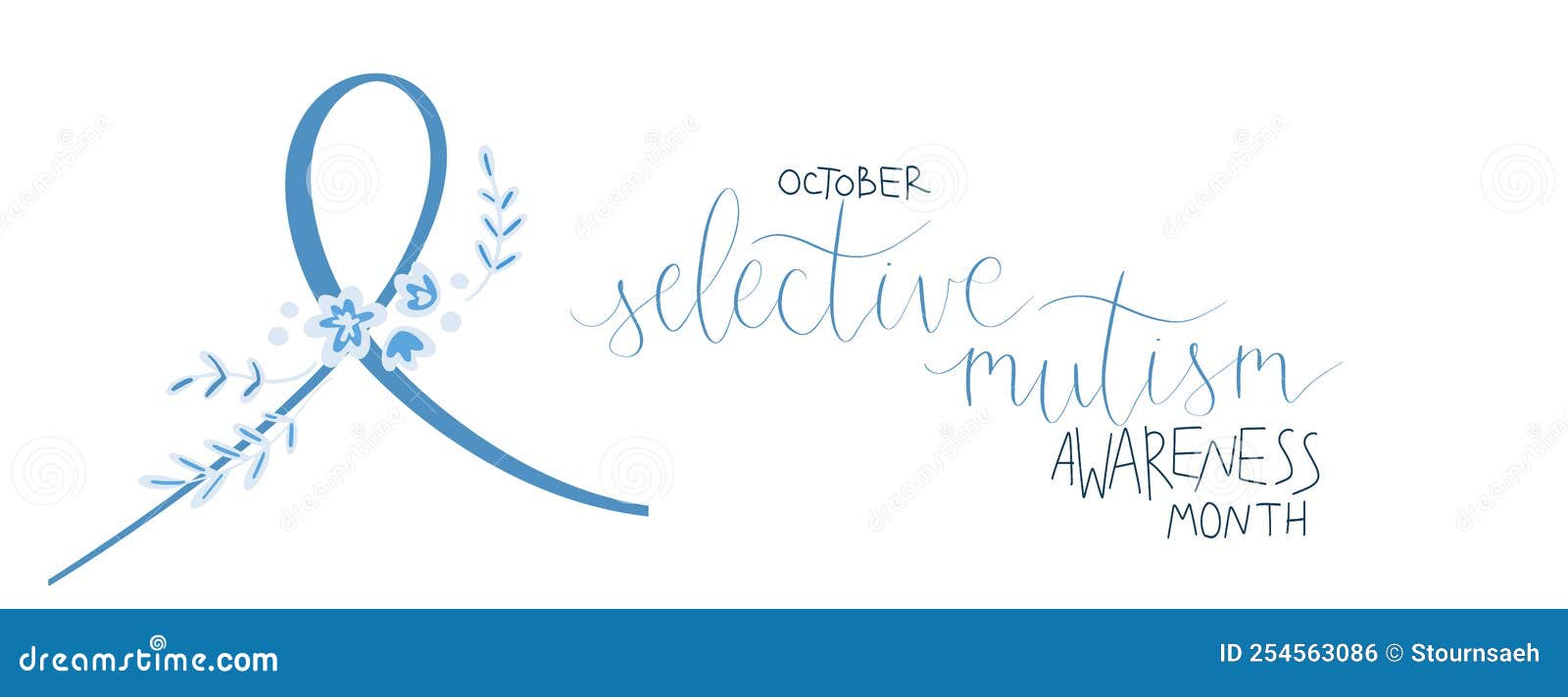 Selective Mutism Awareness Month October Promotion Banner Template with ...