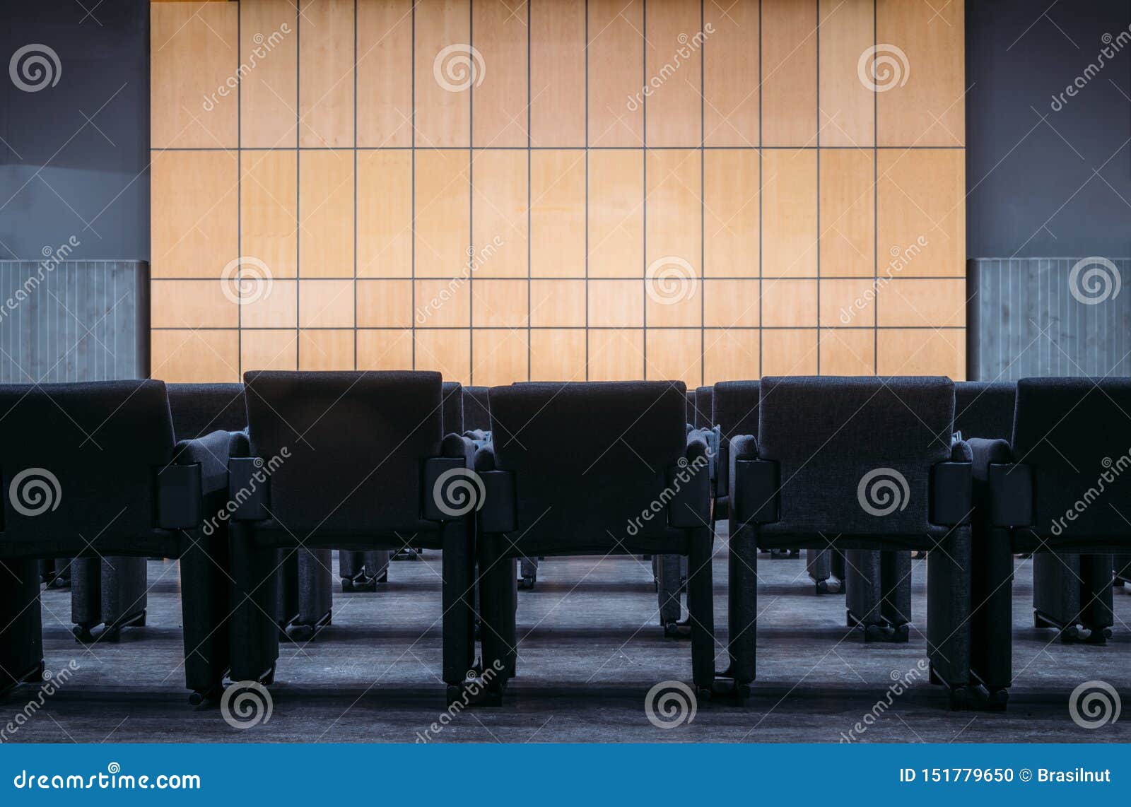 Selective Perspective View Towards Empty Audience Seats and Stage Stock ...