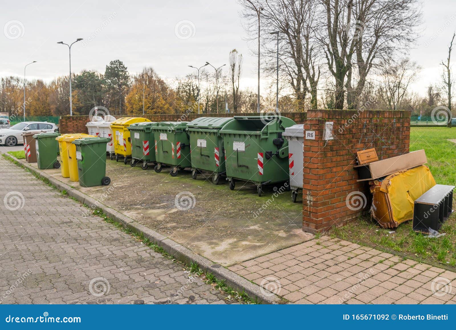 Selective Waste Collection Bins Editorial Photography - Image of ...