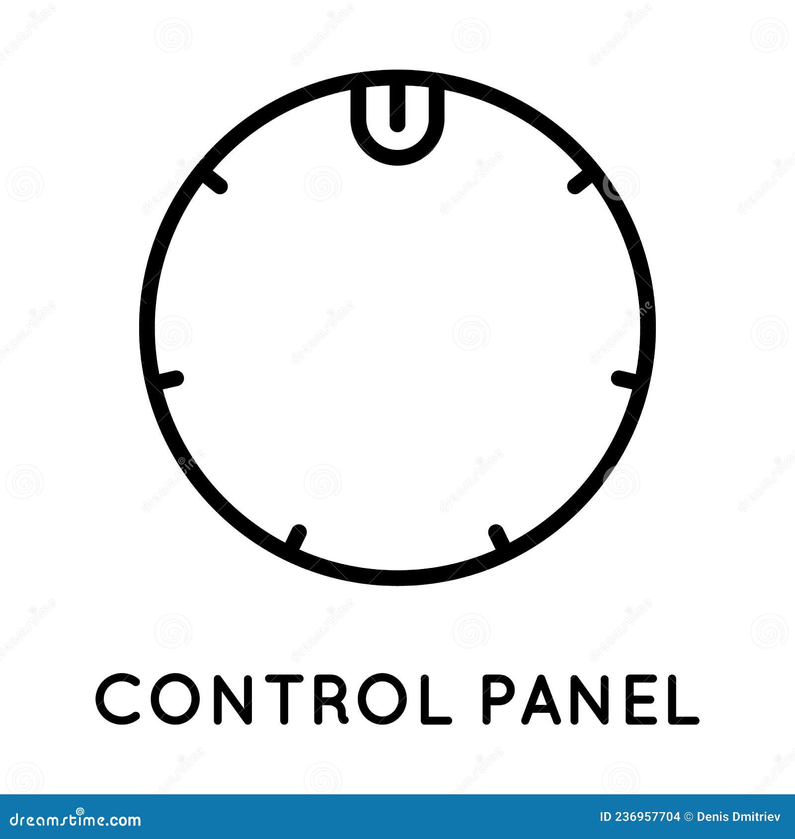 Selector Icon, Control Panel Controller. Vector Icon for Displaying ...