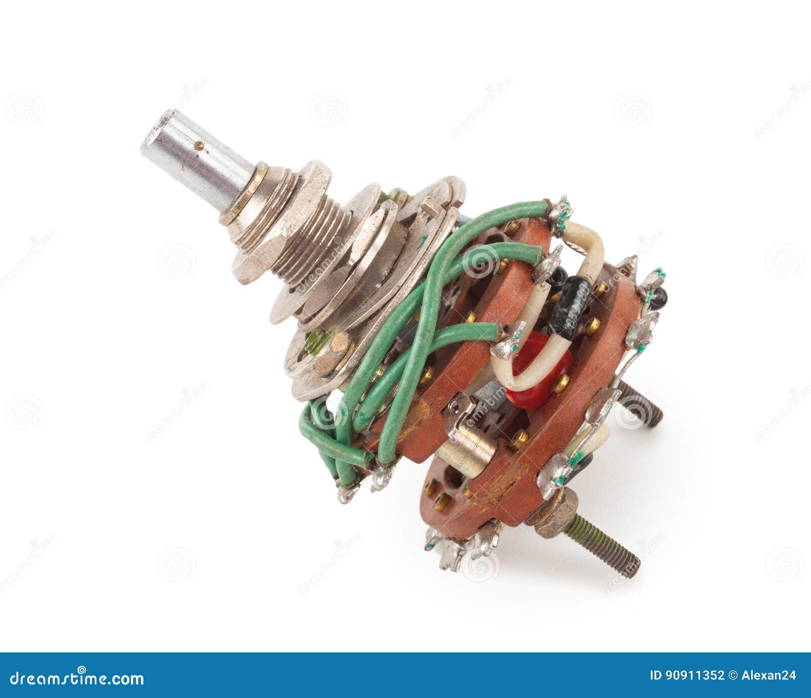 Selector Switch Of Control Panel, Industrial Plant. Stock Photo ...