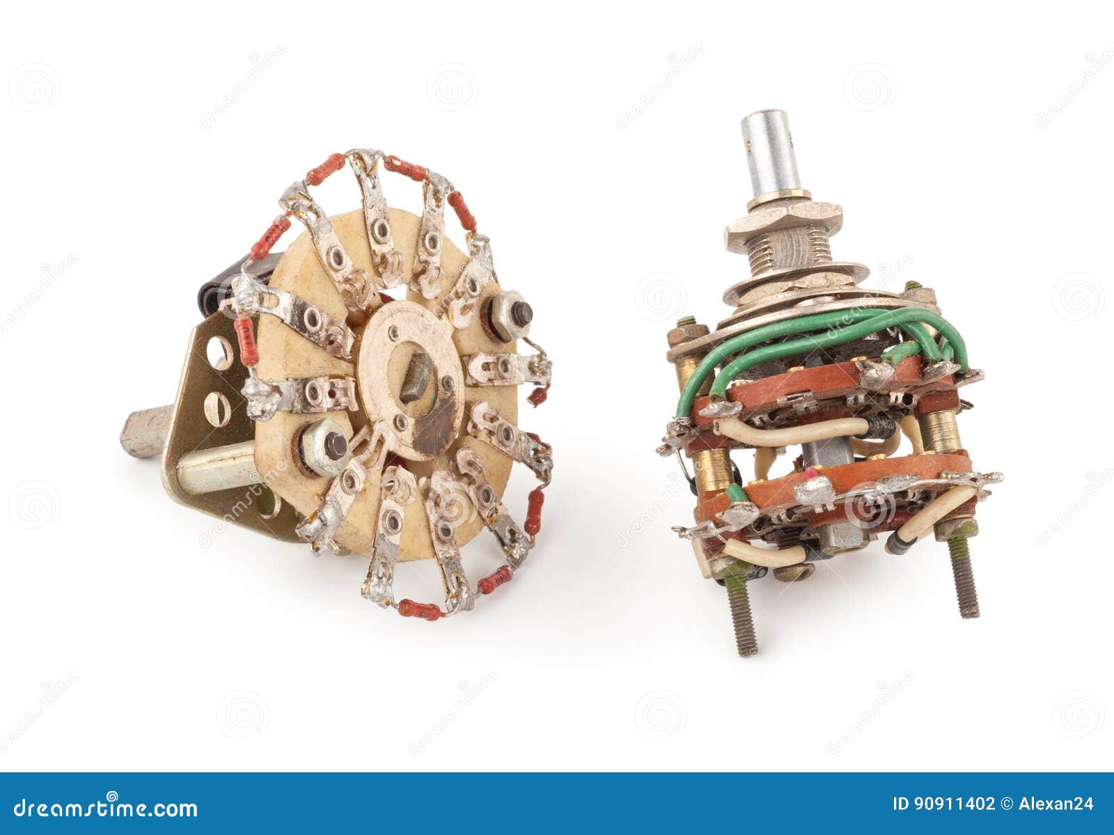 Selector Switch On Low Voltage Switchboard. Stock Photo | CartoonDealer ...