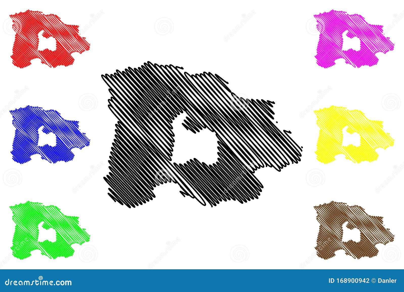 Selenge Province Aimags, Provinces of Mongolia Map Vector Illustration ...