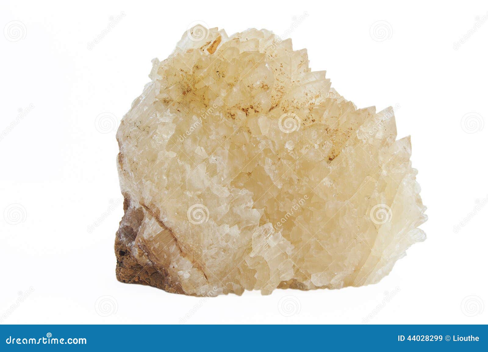 Crystalline Calcite Geode CaCO3 In Limestone On Black Background ...